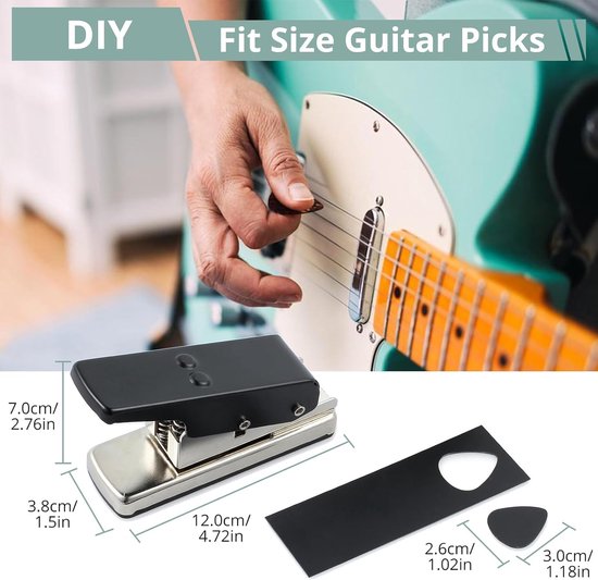 Gitaar plectrum maker -snijmachine- plectrum voor gitaar- zware pons ...