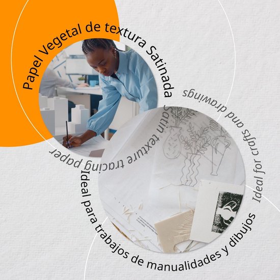 Stevig Plantaardig Papier A4 95 g/m² voor Tekeningen en Knutselen (50 ...