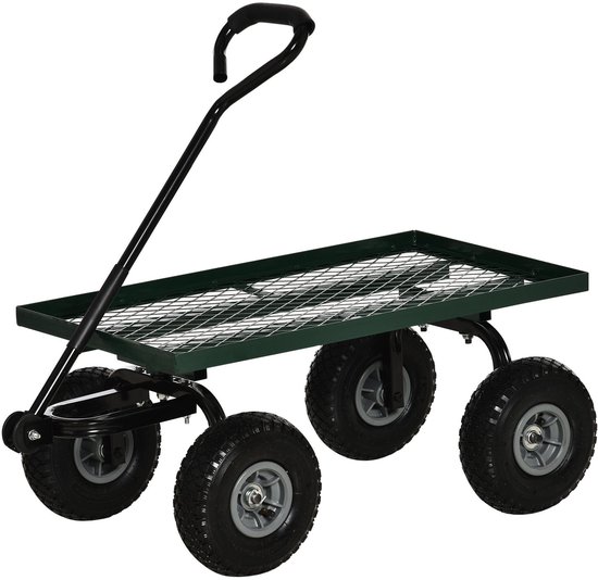 Tuinwagen – Tuinkar – Tuintrolley – Transportkar – Bolderkar – Stalen ...