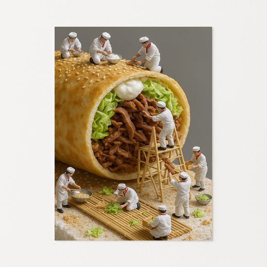 Wrap wanddecoratie - Moderne poster - Design posters - 100x150 cm | bol
