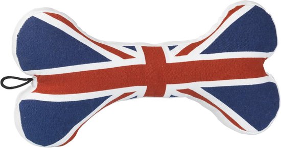 Groot Hondenspeelgoed Bot met Union Jack Design - Duurzaam Kussen ...