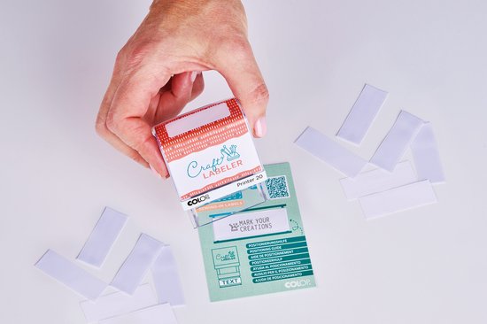 COLOP Craft Labeler Printer 20 DIY Set – Maak je eigen textiellabels | bol