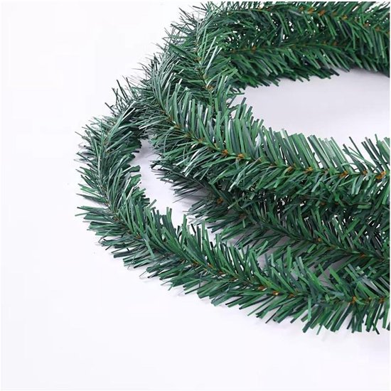 Kerstslinger 5,5 meter voor binnen en buiten decoratie, groene ...