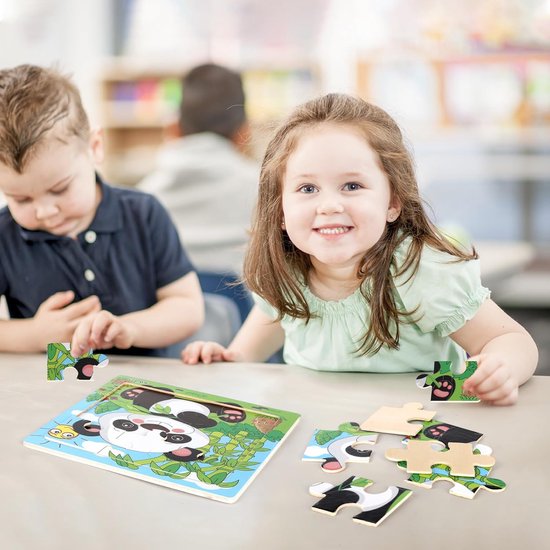 Set van 6 Houten Legpuzzels met Dieren voor Peuters en Kleuters | bol