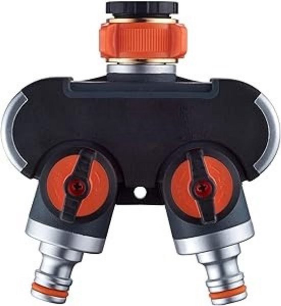 Goodivery® - Waterverdeler - Kraan Splitter - Tuinslang Splitter - 15x15x5 - zwart | bol