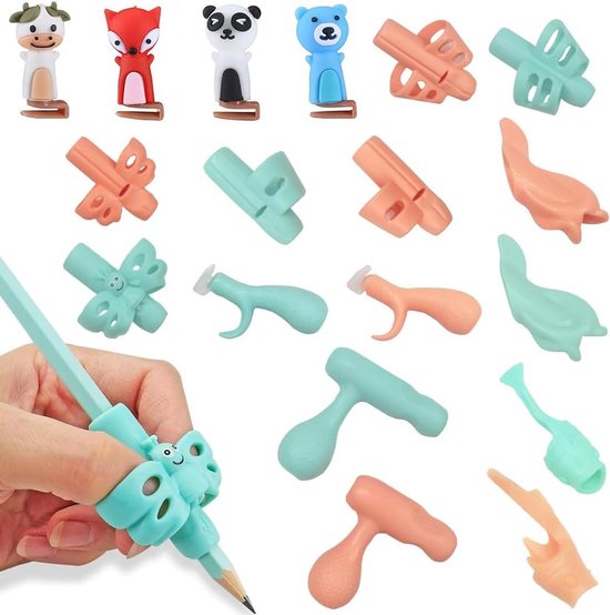 Allecto plus - Potloodgreep Set voor kinderen en volwassenen - 16 stuks ...