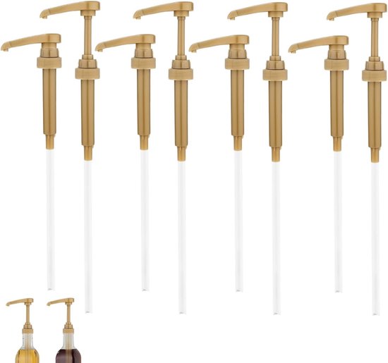 8 Packs Coffee Syrup Pump, Fits Most 750ML Syrup Bottle, Coffee Syrup ...