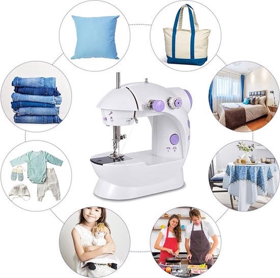 WNHB® Kinder naaimachine – Naaimachine voor beginners en kinderen – Compact model met... | bol