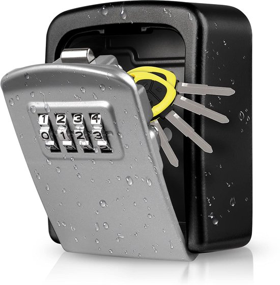 LUROON Sleutelkluis Sleutelkluis met cijfercode Mini Lock Box Sleutel ...