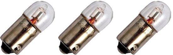 Signaallamp Ba9s 130V - 3 stuks - T9 Neonlamp Ø9mm - 23mm - 2500K ...