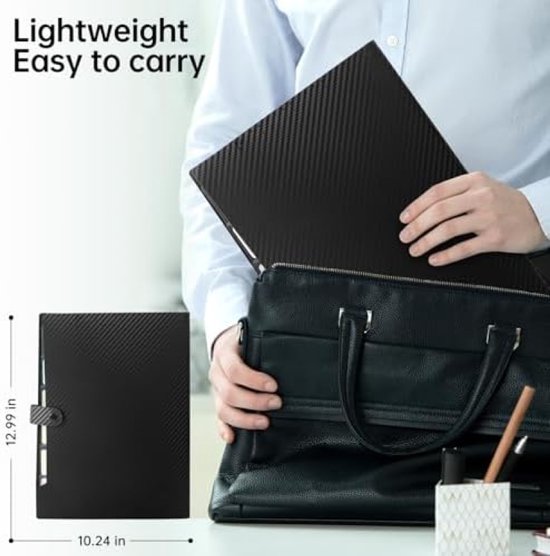 Waaiermap A4 met 7 Vakken, 2 Stuks Documentenmap, Snelhechter, Plastic ...