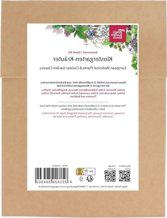 Kruiden zaad-set met 11 traditionele gezondheids- en ...