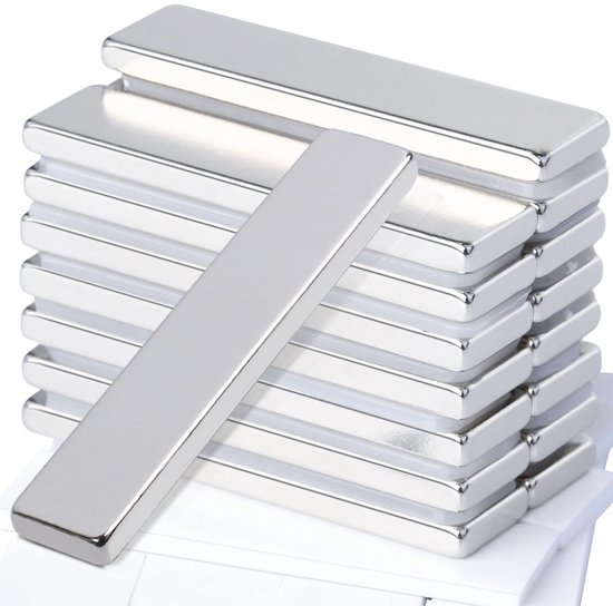 16 stuks magneten sterk 40x10x3mm sterke magneten rechthoekig, magneten ...