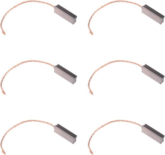 Allecto Plus - Dynamo Borstels Set van 6 stuks, Koolborstels compatibel ...