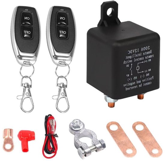 Inovra Plus - Battery Separator Schakelaar 12V met Afstandsbediening voor Auto Boot -... | bol