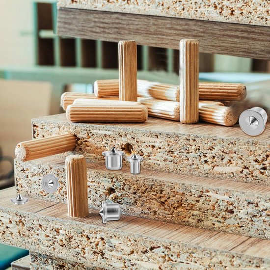 Allecto Plus - 28-delige set houten pluggen en centreerpunten - 6/8/10 ...