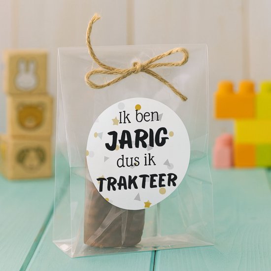 Stickers Ik ben jarig dus ik trakteer – 20 stuks – verjaardag ...