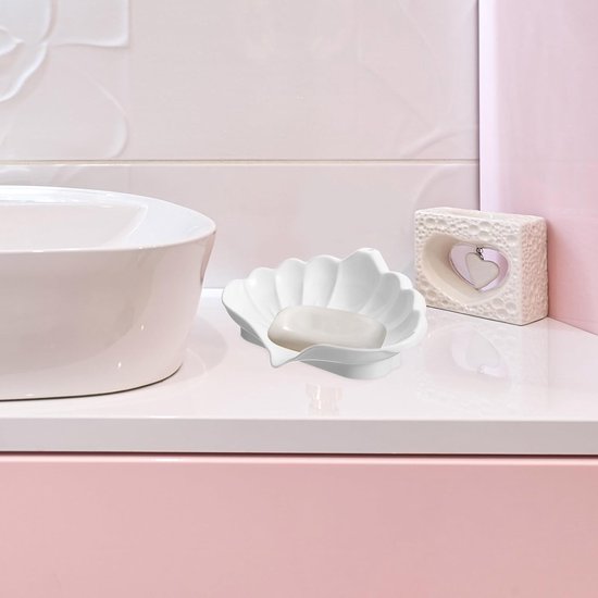Allecto Plus - Schelp Zeepbakje Voor Stuk Zeep - Praktische Zeepschaal ...