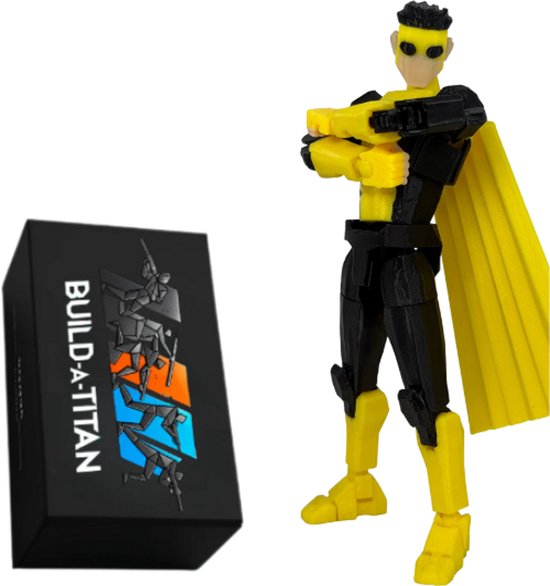 Build-a-Titan™ Yellow Striped Indestructible Hero – Poseerbare Anime ...