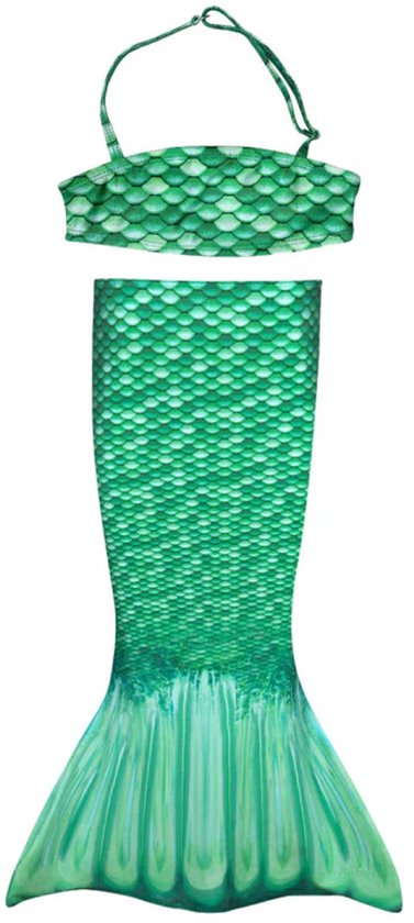 Ensemble queue de sirène Fin Fun pour tout-petits, vert celtique | bol