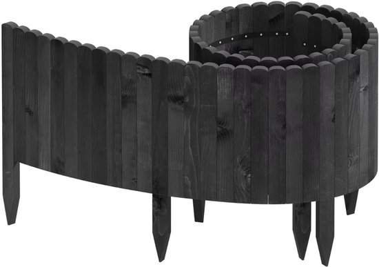 Tuin Gras Gazon Rand - Flexibele Houten Border voor Tuinhek ...