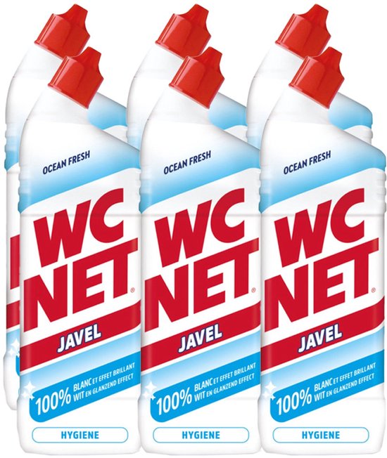 WC NET Toiletreiniger - JAVEL Gel - Instant White - 6 flessen ...