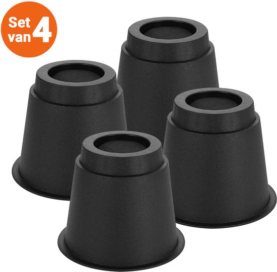 JustValue Meubelverhogers Rond – Set 4-delig – 15 cm Hoog – Antislip ...