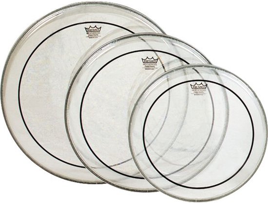 Remo head set Pinstripe, transparent, standard: 12",13",16" - Set de ...