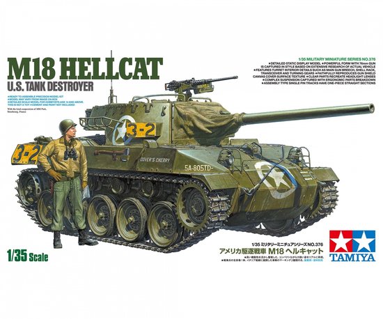 Tamiya Modelbouwpakket Militaire voertuigen - 35376 U.S. Tank Destroyer ...
