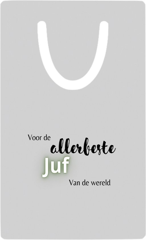 Hacebo® - voor de allerbeste juf van de wereld metalen boekenlegger ...