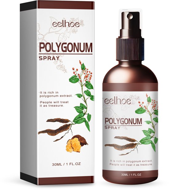 Polygonum Spray, Hydraterend Haar Glad Glans Dik Stevig Haar Zwarte ...