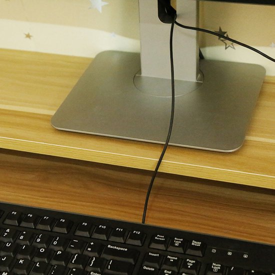 Houten monitorstandaard, PC LED LCD computermonitor ...