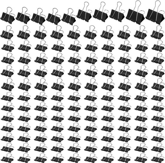 Metalen clips - 130 stuks, verschillende maten, hoogwaardig materiaal | bol