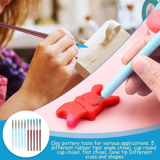 Zeynomax - Siliconen Kwasten Set voor Modelleren en Keramische ...
