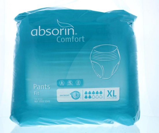 Absorin Comfort pants fit maat XL tot 170cm 14 Stuks | bol
