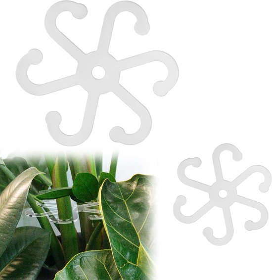 2-delige Plant Stem Support set - 2 Maten Acryl Klimplant Steun met ...