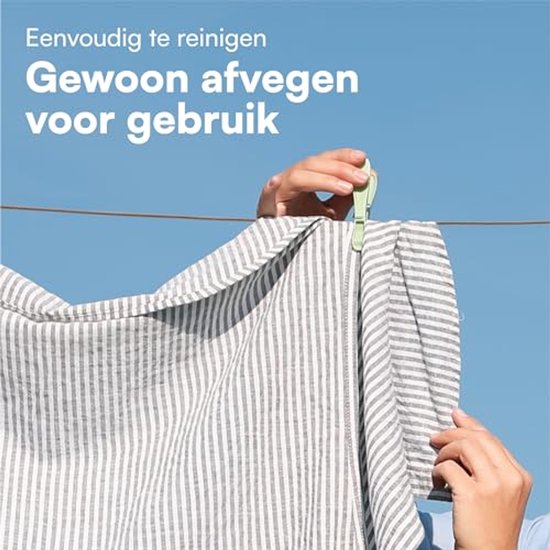 H&S waslijn extra sterk - Wasdraad 50 m lang - PVC waslijndraad met ...