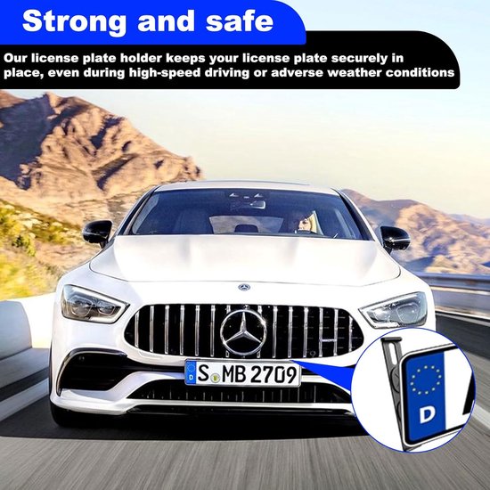 License Plate Houder - Auto Nummerplaat Houder Set van 4 - Universele ...