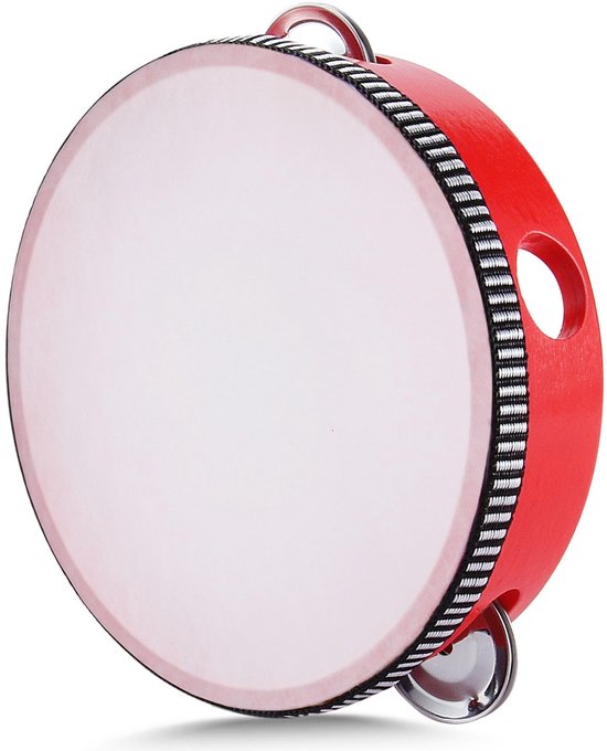 Houten ronde handtrommel, geschikt voor kinderen en volwassenen, 6 inch ...