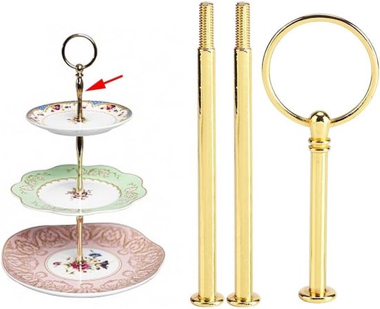 Cake Stand Handle, Multi-tiers Cake Cupcake Tray Stand Handle Fruit ...