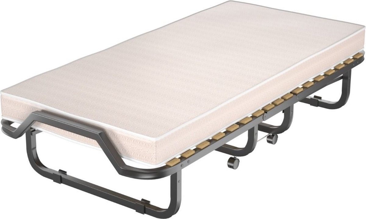 Lit pliant Coast - Lit d'appoint - Avec Matras - Pliable et roulable ...