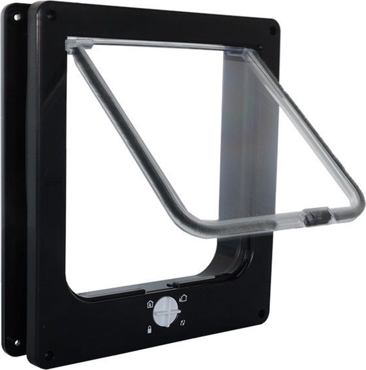 IVOL Kattenluik met Tunnel 23,5 x 27 x 5,5 cm - Zwart - 4 ...