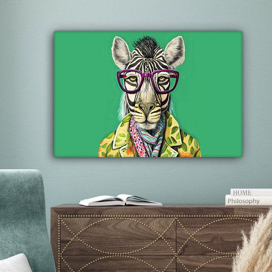 Zebra - Bril - Hippie - Bloemen - Dieren | bol.com