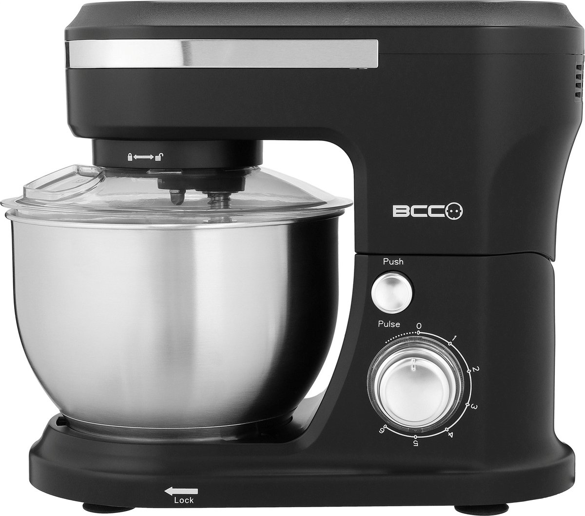 BCC KM22-01 - Keukenmachine - Zwart - Mixer met Garde, Deeghaak en ...