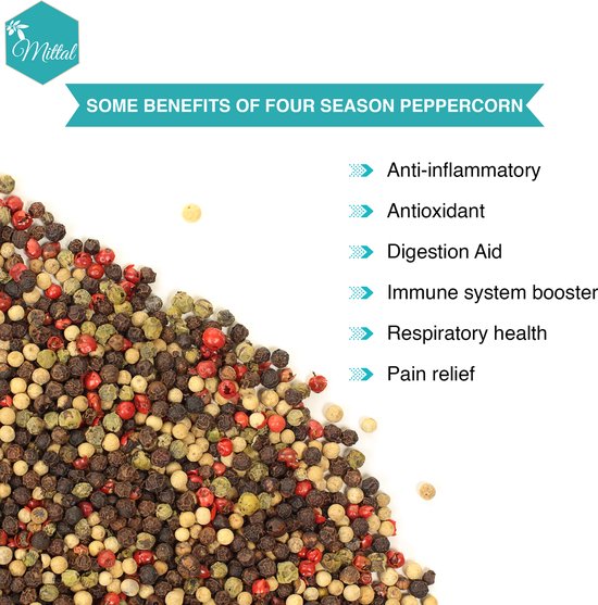 Mittal - 4 seizoenen peperkorrels - 200 gram - Peperkorrel mix ...
