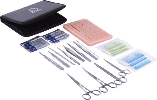 Mast Medical Hechtset - Leren hechten oefenset - 12 instrumenten - 30 ...