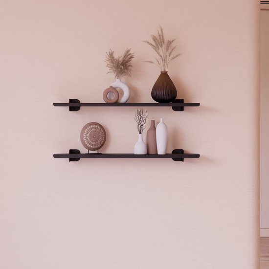 Indusigns Wandplank Staal - Interieurdesign - Zwart - Industrieel ...