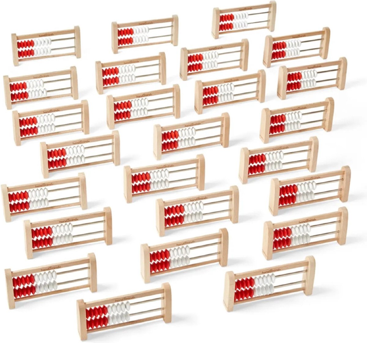 Rekenrek mini - 20 kralen (2 rijen) klassenvoordeelset (25st.) | bol.com