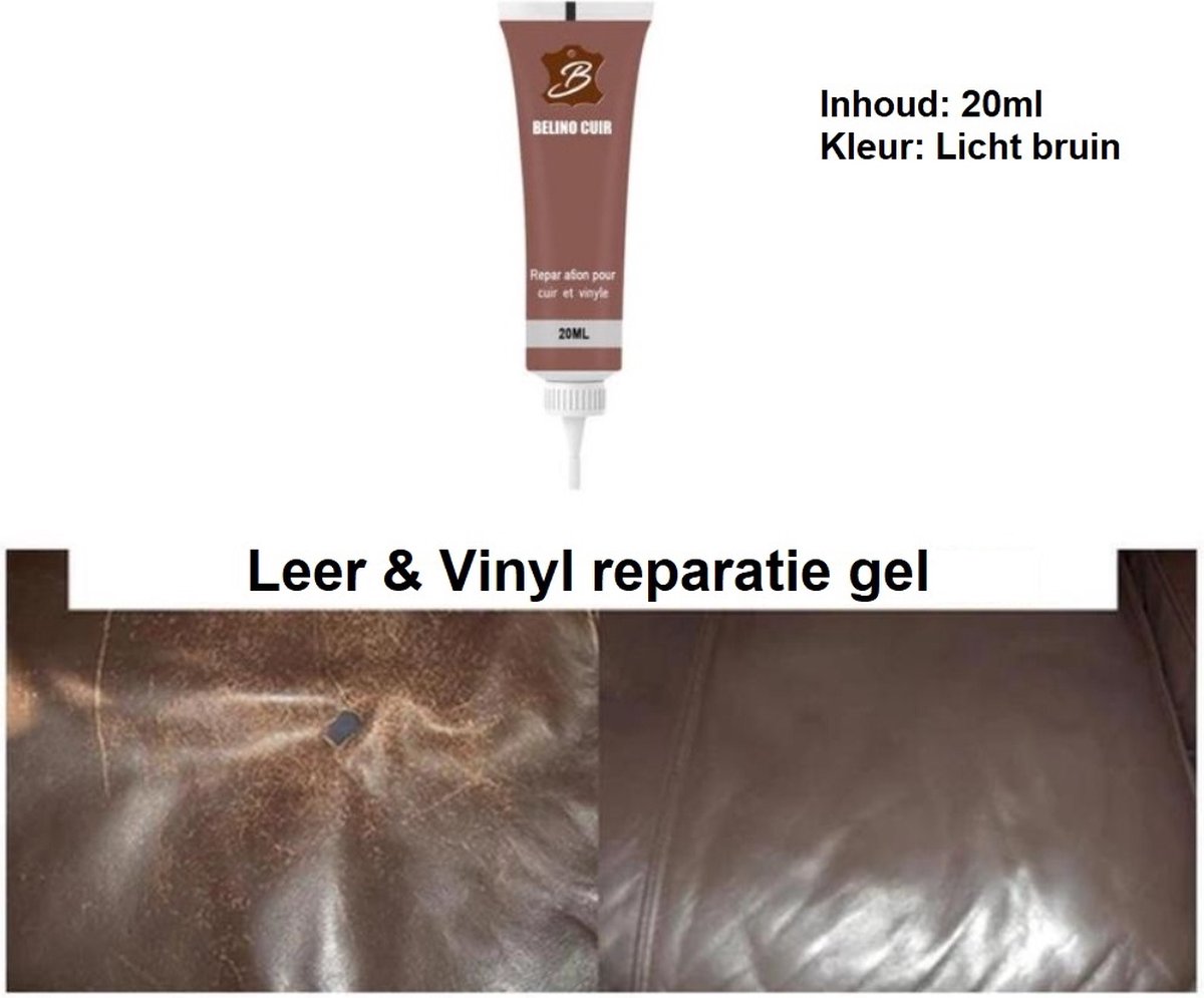 TLVX Leer Reparatie Gel Bruin 20ML / Auto / Stoel / Bank / Leder ...