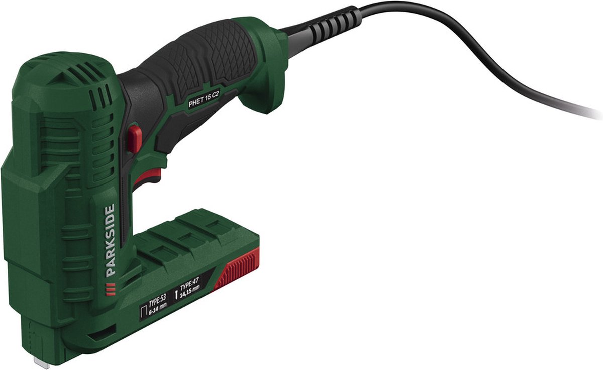 PARKSIDE® Tacker Nietpistool en nagelpistool »PHET 15 C2« 400 nietjes ...